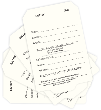 Entry Tags – Dominion Regalia Ltd.